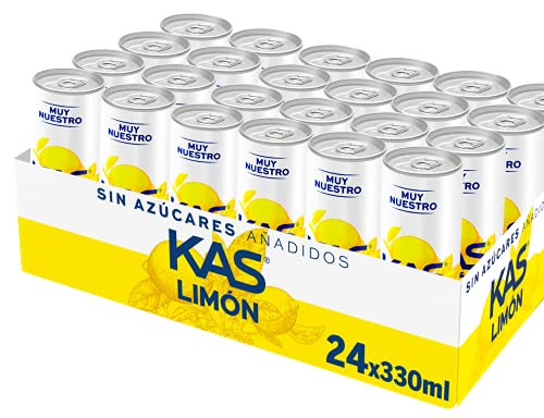 24 latas de refresco KAS Zero Limón 330 ml