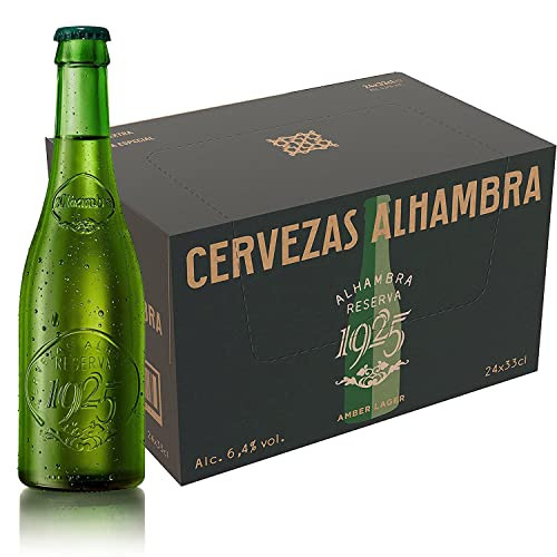 Alhambra "Verde" Reserva 1925 Cerveza Dorada Lager - Pack de 24 ...