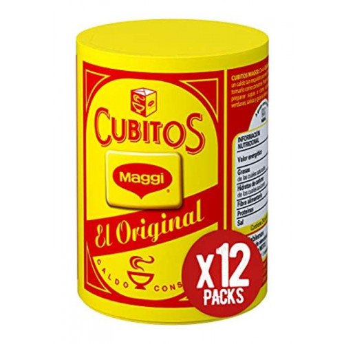 Pack 12 paquetes Maggi de 24 cubitos de Caldo para consomé sopa o como ...
